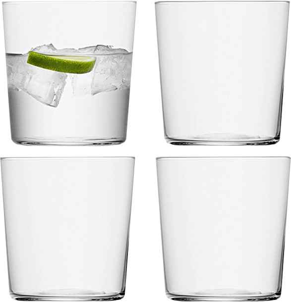 LSA Gio Tumbler Set 390 ml -Set of 4 Handmade Glasses