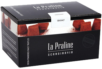 Truffle pralines with sea salt from La Praline Scandinavia